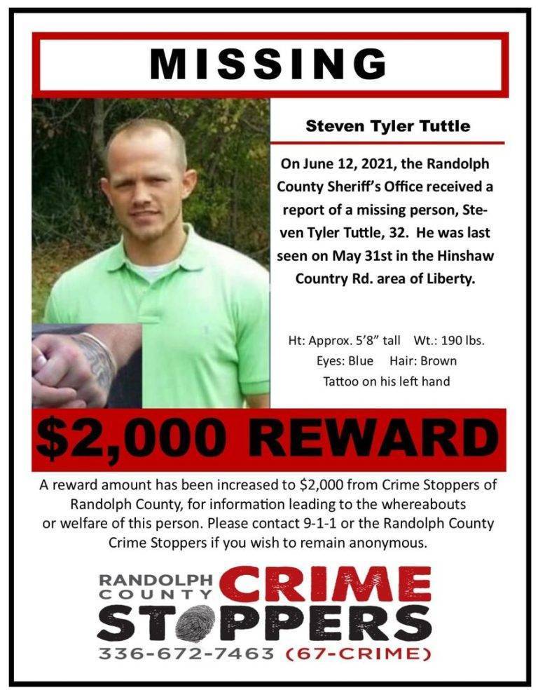 Missing: Steven Tyler Tuttle