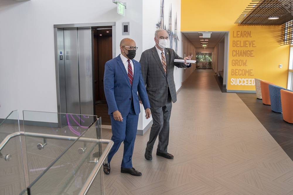 NCCCS President Stith visits RCC’s Asheboro Campus