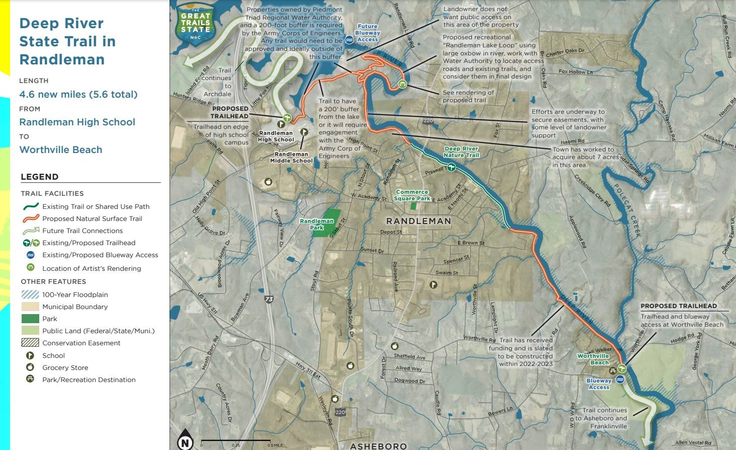 NCDOT Needs Feedback on Proposed Trail Expansion Project in Randleman