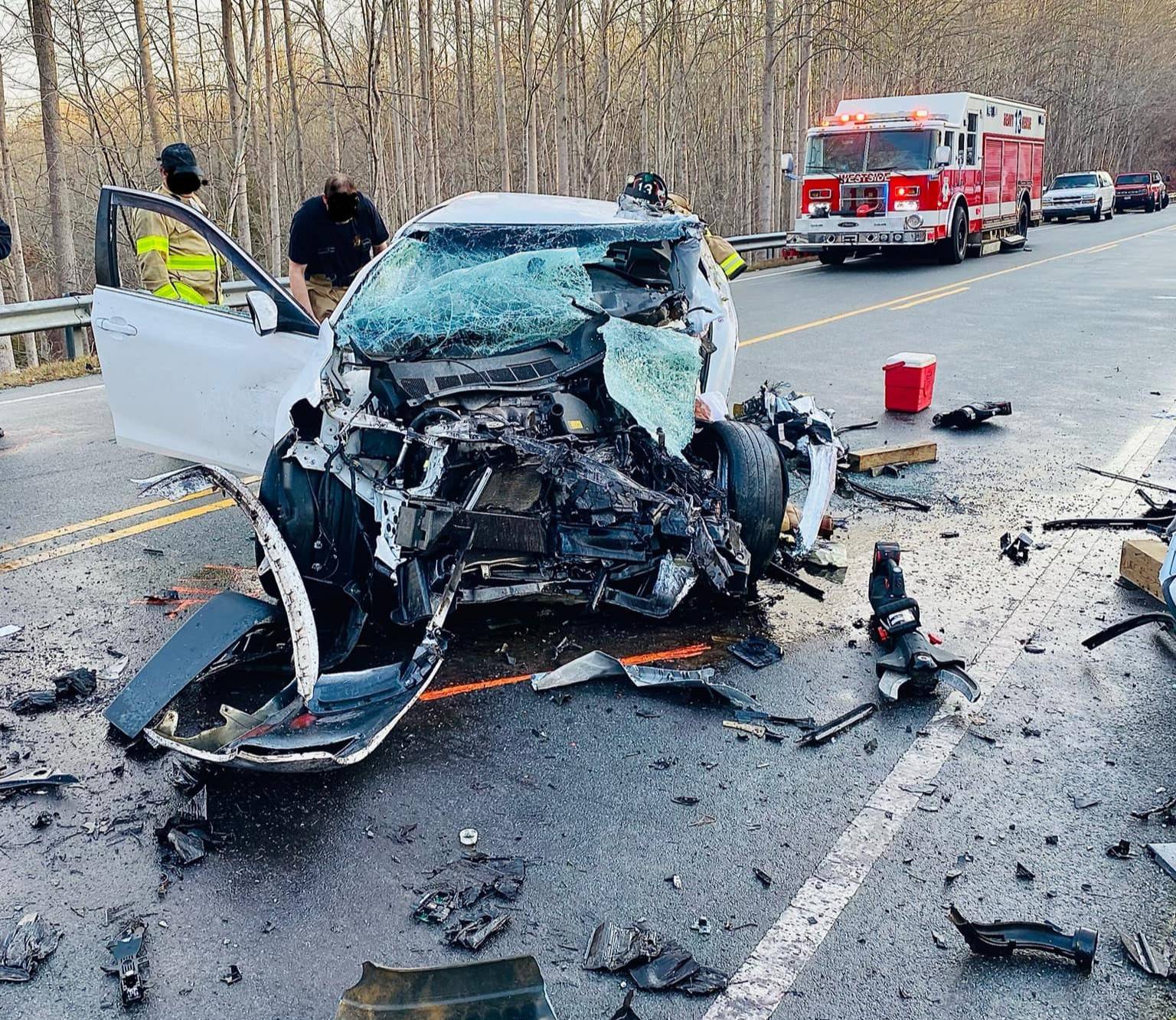 Two Airlifted After Head-On Crash on Hwy 49